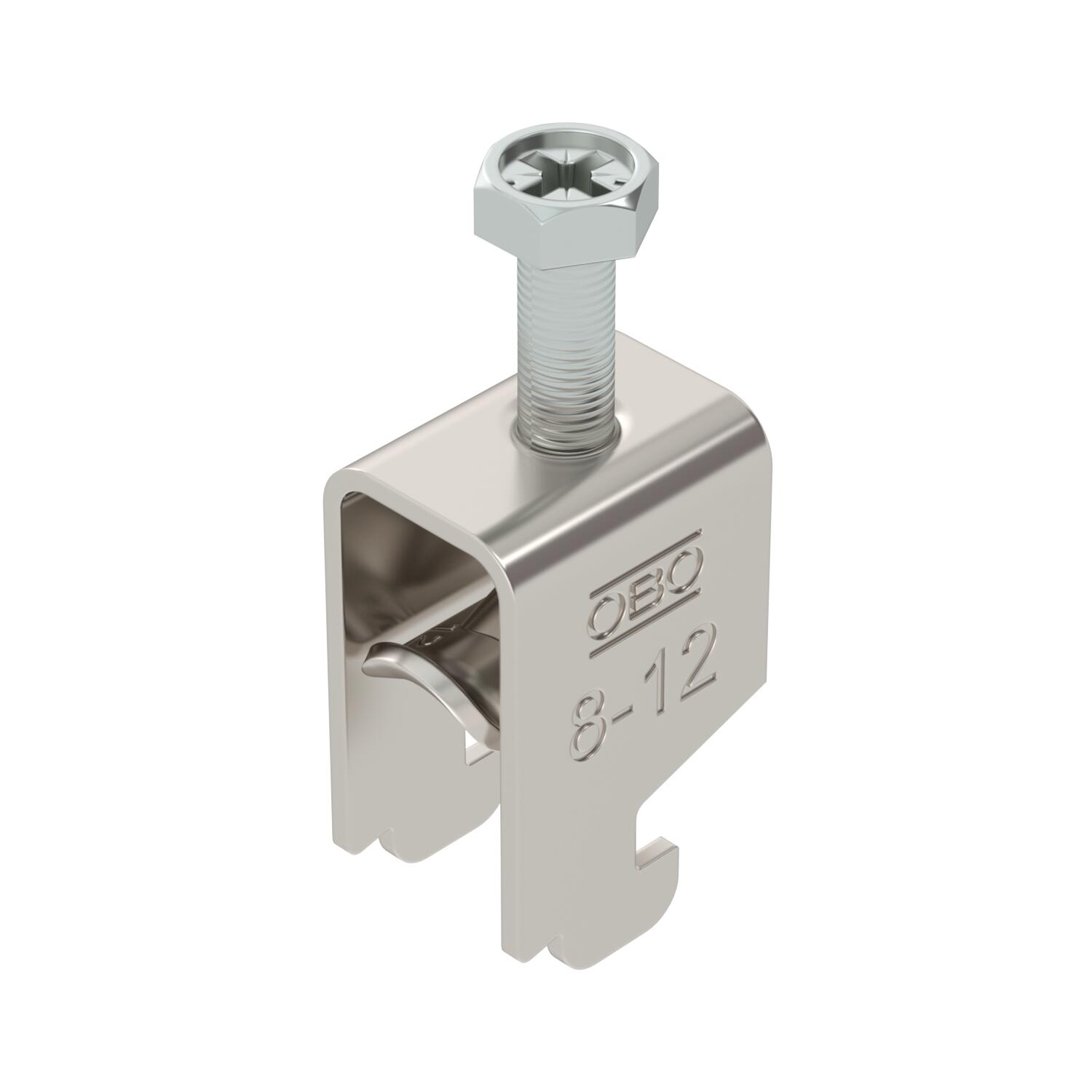 Vienguba apkaba, N formos kojelė, su metaline prispaudimo plokštele, A2 ...